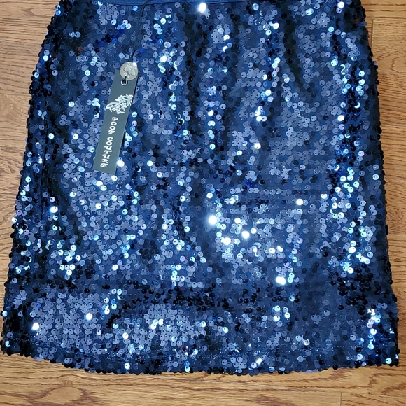 Poof Couture | Skirts | Sequence Skirt Navy Blue Brand New | Poshmark
